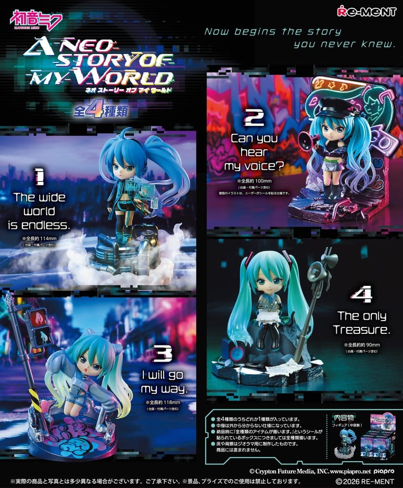 Re-Ment - Vocaloid Blind Box Hatsune Miku Neo Story - (COMPLETE BOX ...